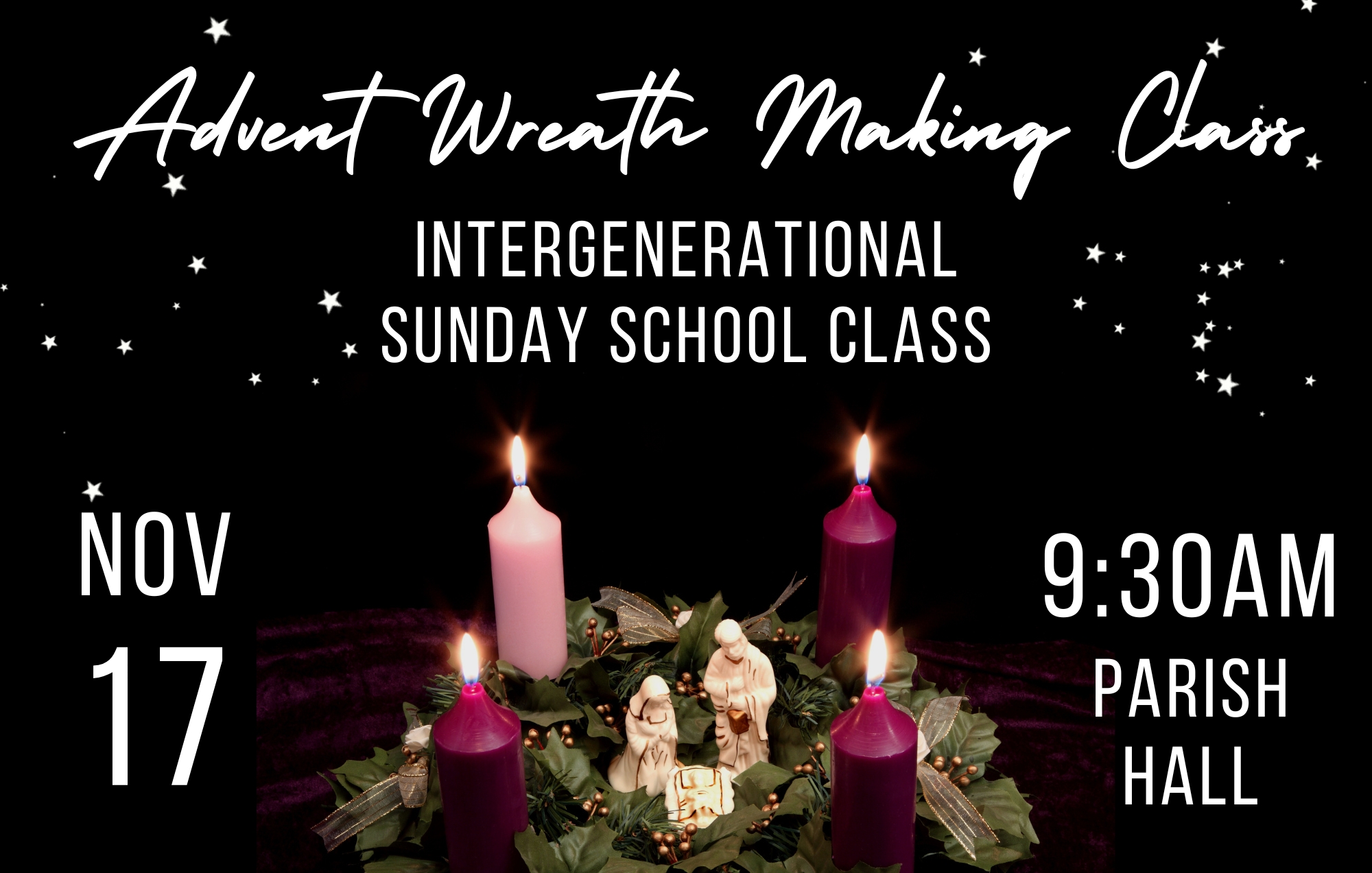 Advent Wreath Making Class & Study Nov. 17th at 9:30 AM in the Parish ...