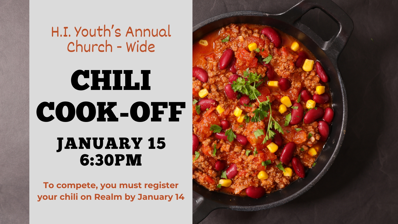 Annual Chili Cook-Off January 15th 6:30 p.m. - Holy Innocents ...