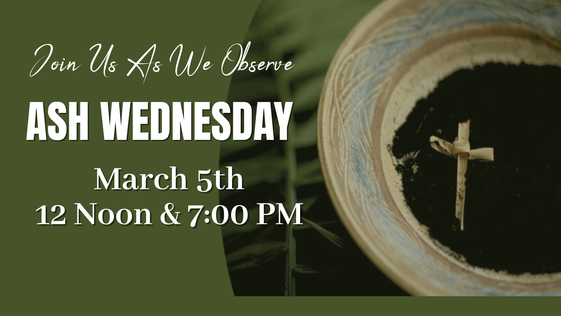 Ash Wednesday Services, March 5th at Noon and 7:00 PM - Holy Innocents ...