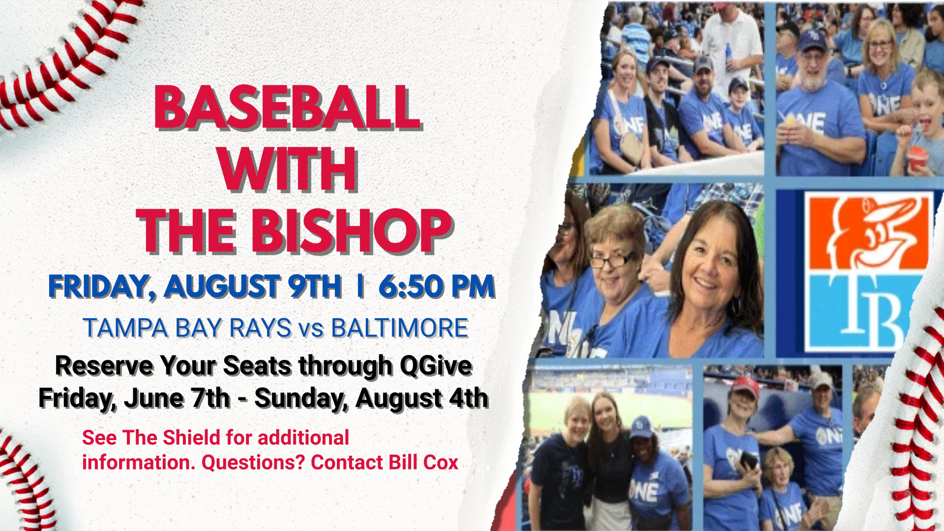 Baseball with the Bishop Friday, August 9th - Holy Innocents' Episcopal ...