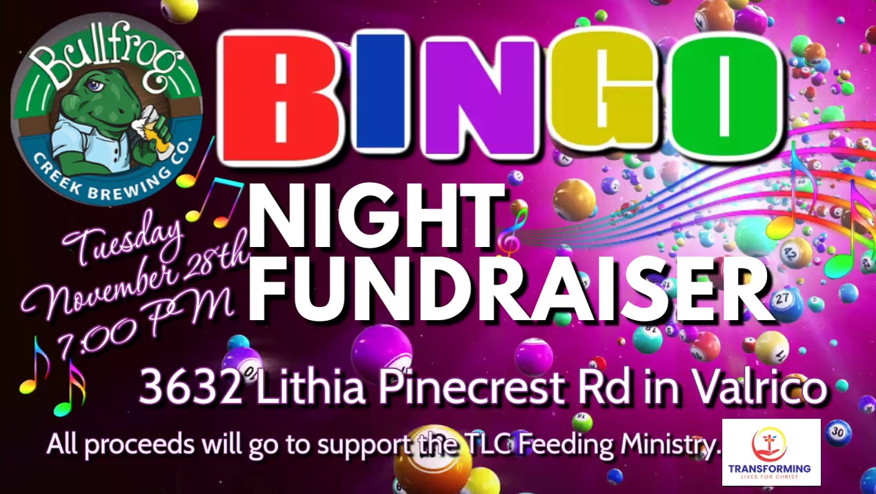 Music Bingo Fundraiser at Bullfrog Creek Brewing Co. November 28 - 7:00 ...