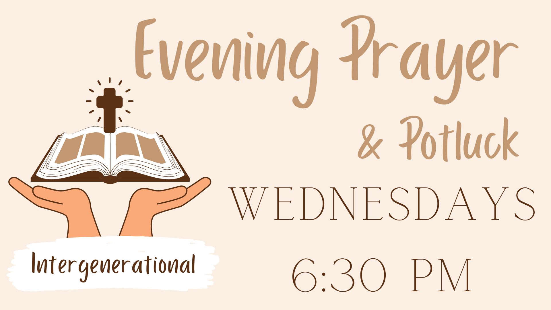 Evening Prayer & Potluck Dinner - Wednesdays at 6:30 p.m. in the Parish Hall. - Holy Innocents ...