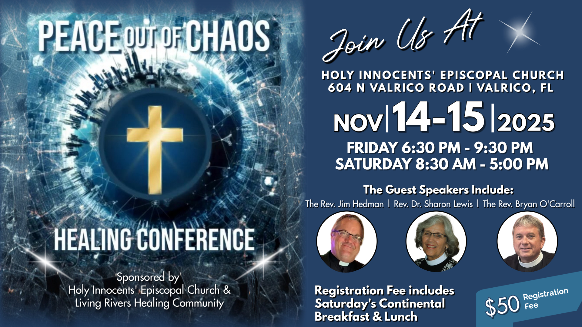 Peace out of Chaos Healing Conference - November 14th & 15th - Holy ...