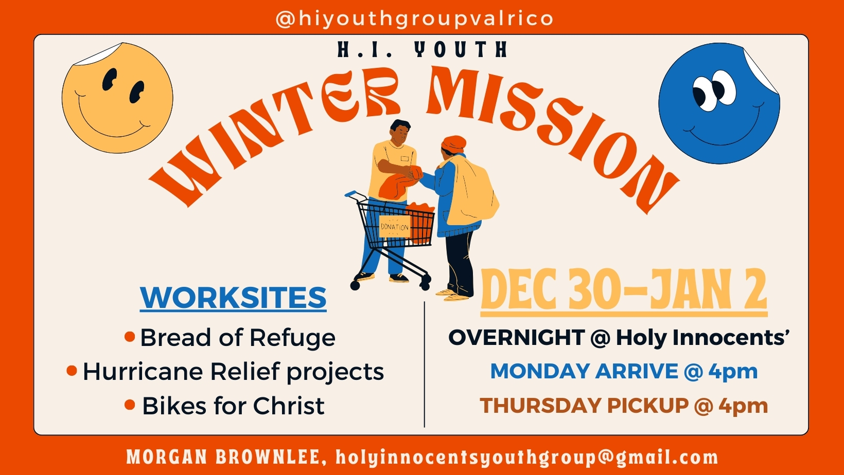 Youth Winter Mission Days 12/30-1/02 - Holy Innocents' Episcopal Church